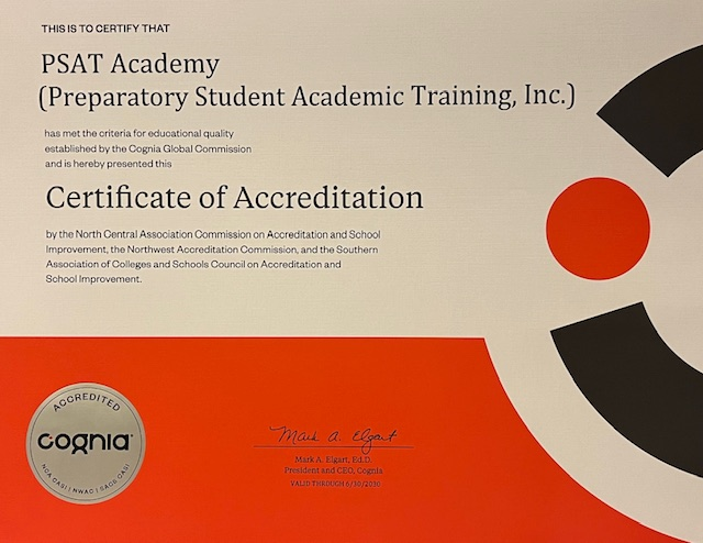 Accreditations | PSAT Academy