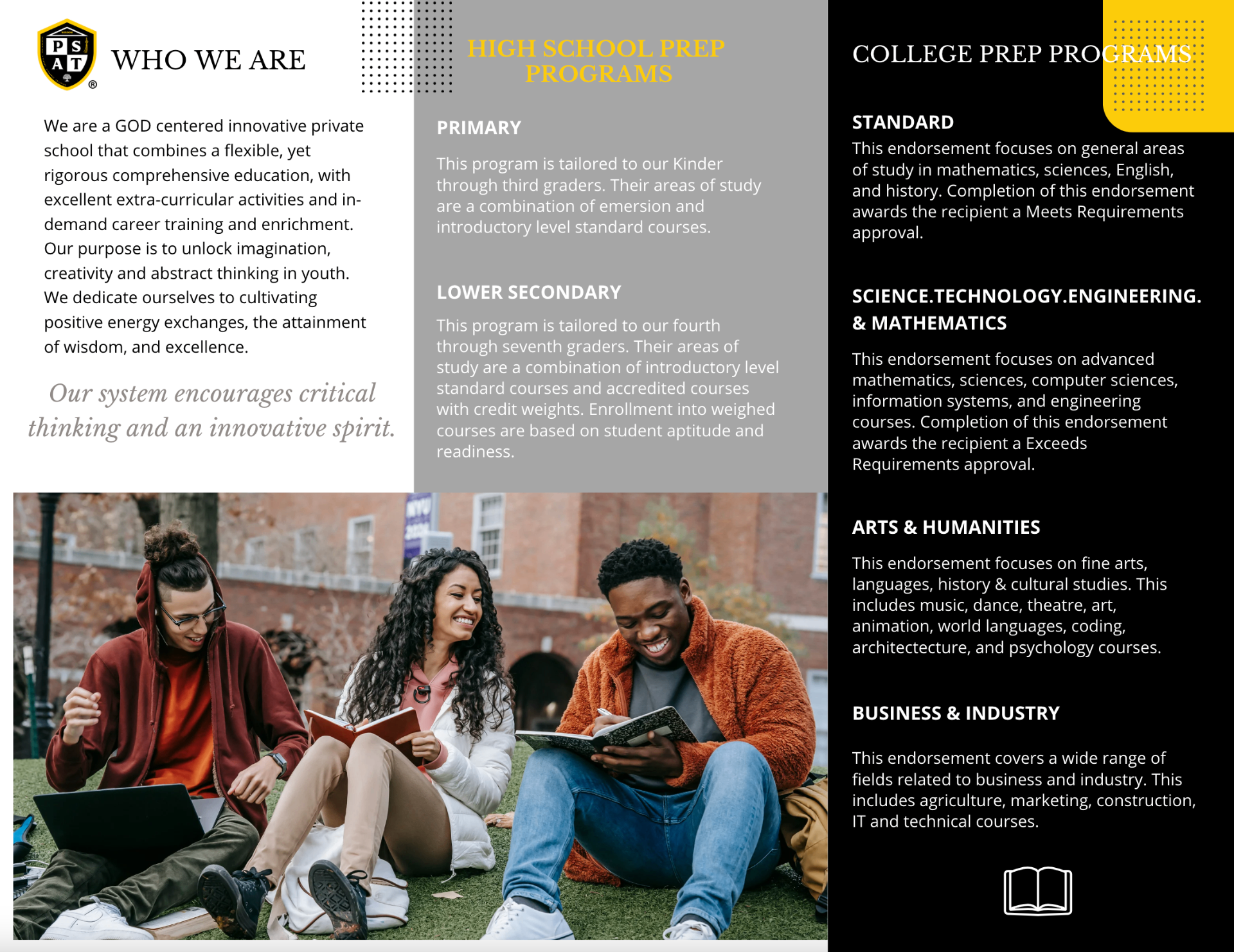 PSAT Academy — Accredited K–12 Hybrid Private School